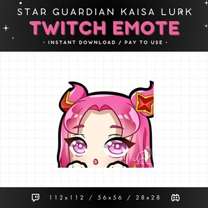 Star Guardian Kaisa Twitch Emote Lurk Kai'sa League of Legends, Kaisa ...