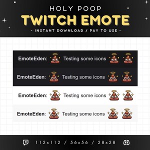 Holy Poop Twitch Emote - Poop Emote, Ban Discord Emote, Streaming ...