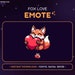 Cute Fox Twitch Emote Love - Heart Fox Emote, Fox Discord Emote, Gaming ...