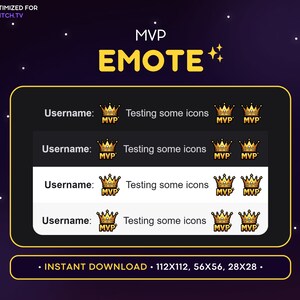MVP Twitch Emote - Most Valuable Player Emote, MVP Discord Emote ...