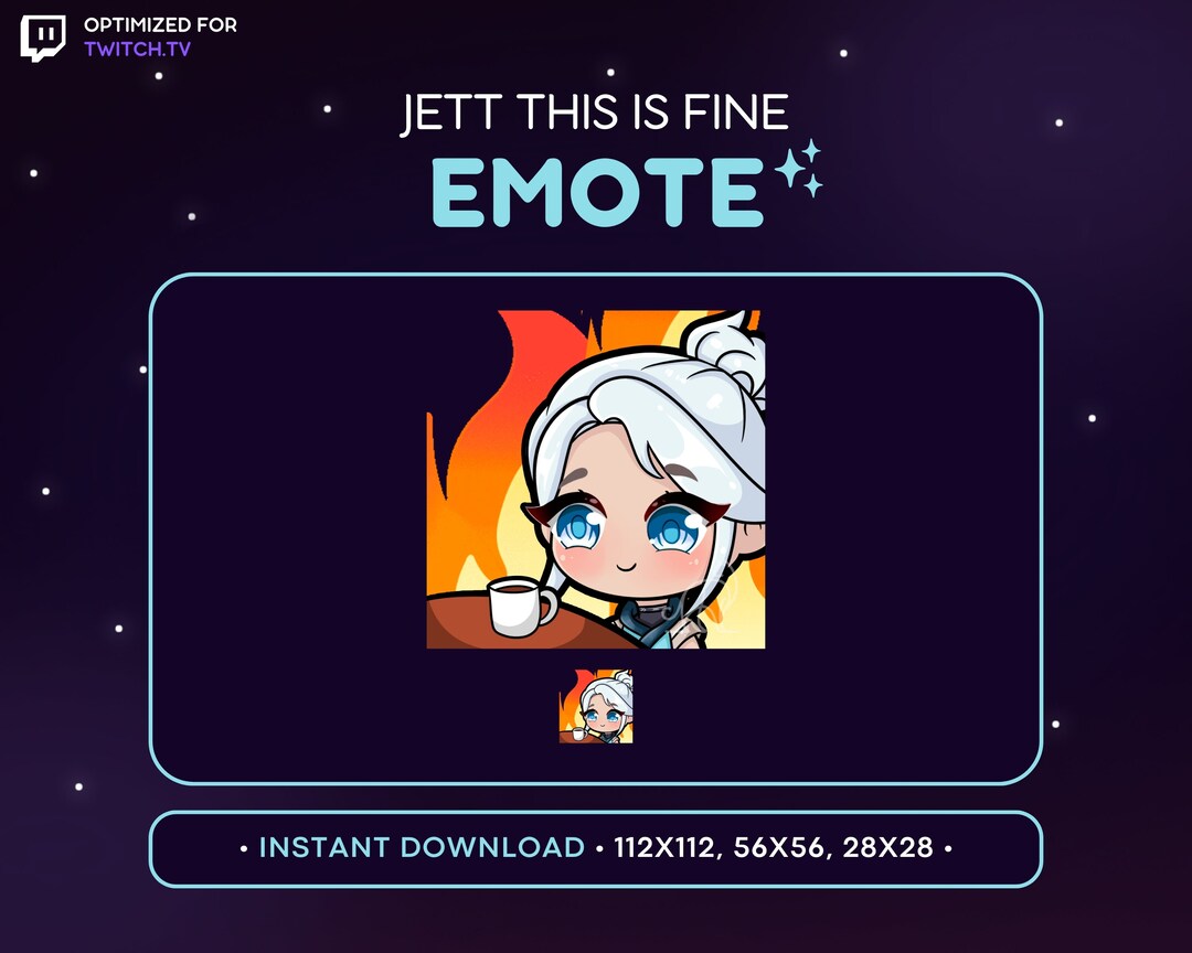 Valorant Jett Twitch Emote this is Fine Jett Discord Emote, Jett ...
