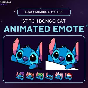 Stitch Twitch Emote Lurk, Hiding, Peaking - Stitch Discord Emote ...