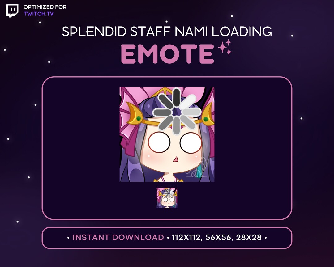 Splendid Staff Nami Twitch Emote Loading League of Legends Nami Discord ...