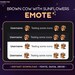 Cute Brown Cow Twitch Emote - Sunflower Bucket Cow Emote, Cow Discord ...