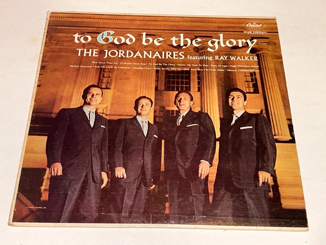 The Jordanaires to God Be the Glory Southern Gospel Music Vinyl Lp - Etsy