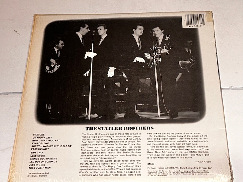The Statler Brothers How Great Thou Art Southern Gospel Music Vinyl ...