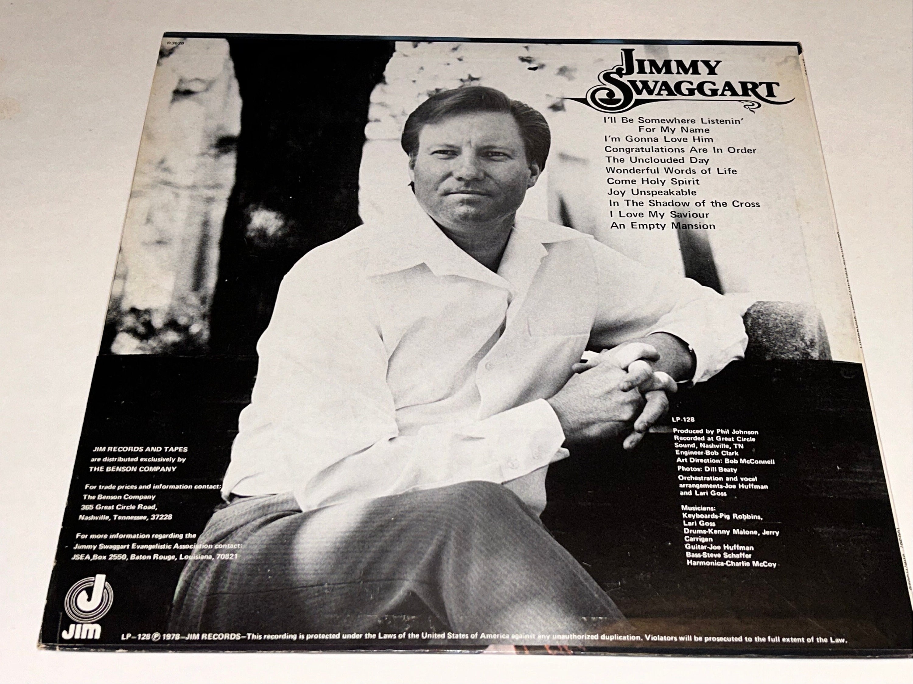 Jimmy Swaggart Somewhere Listenin’ Southern Gospel Music Vinyl Record ...