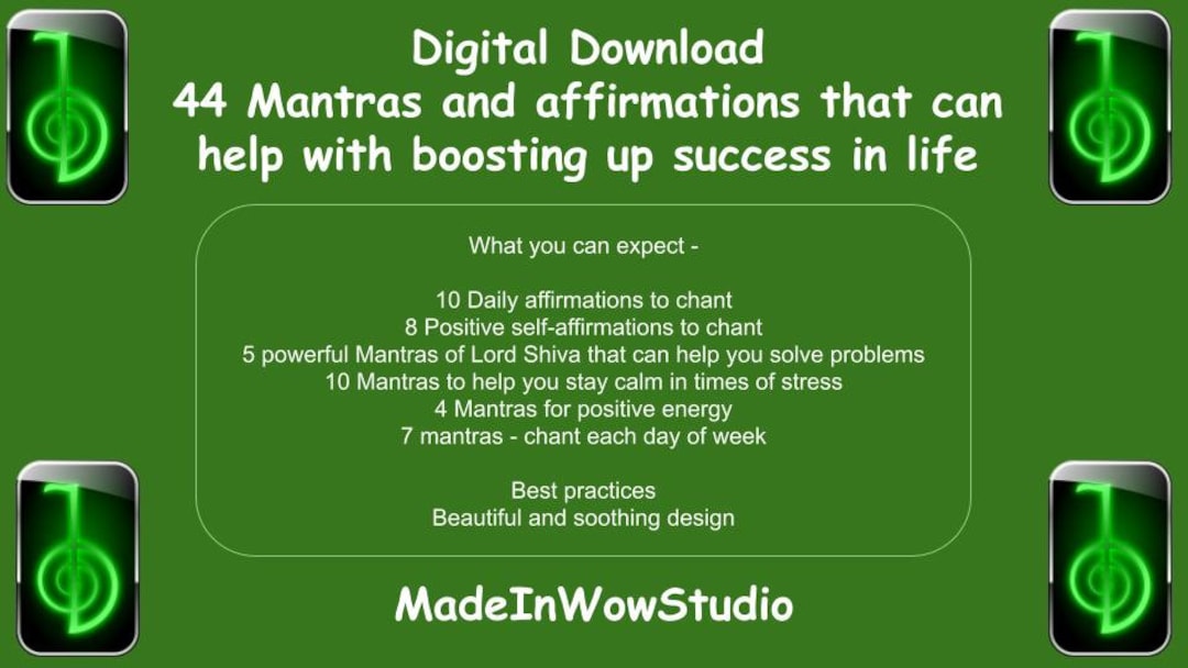 Mantras and Positive Affirmations to Chant Daily - a Bundle for Digital ...