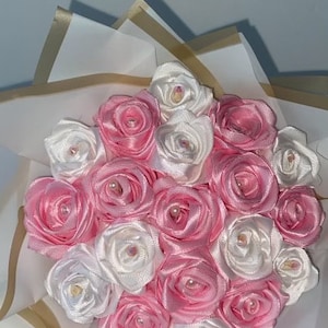 Ribbon Roses/ Eternal Flowers /ramos Buchones - Etsy