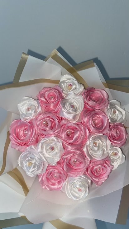 Ribbon Roses/ Eternal Flowers /ramos Buchones - Etsy