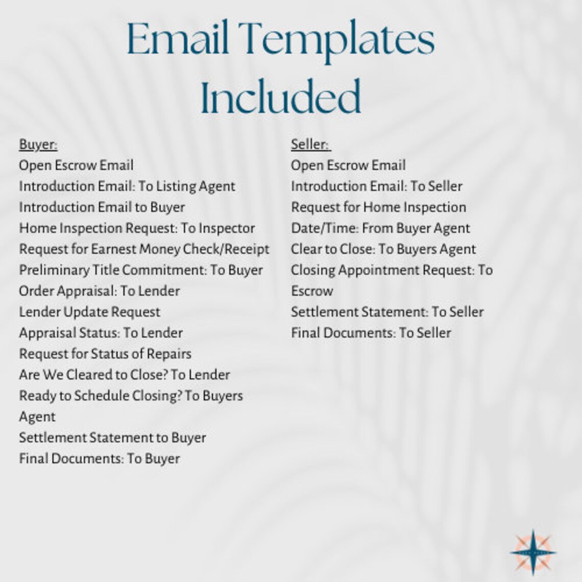 Transaction Coordinator Email Templates | Real Estate Email Templates ...