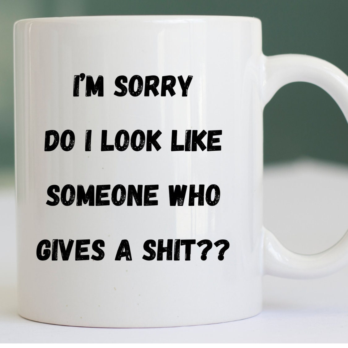 Swear Mug, Funny Mug, Sarcastic Mug, Rude Mug, Accent Mug, White Mug ...