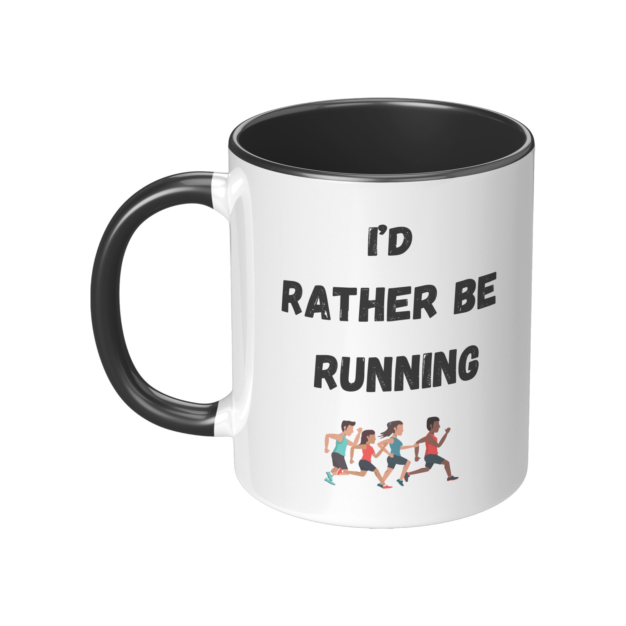 Running Mug, Hobby Mug, Sports Mug, Ceramic Mug, Accent Mug, White Mug ...
