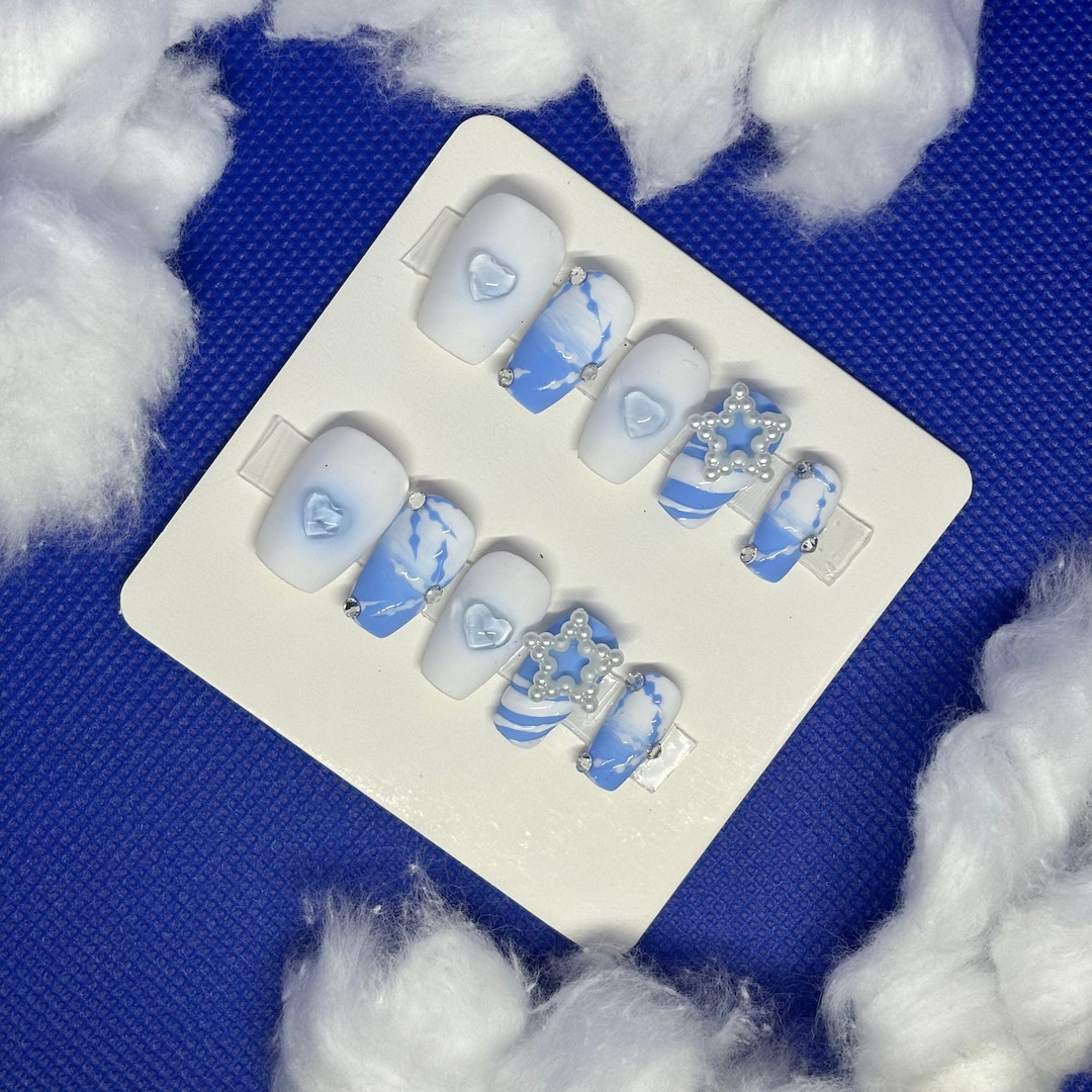 Arctic Wind | Winter Nails, Holiday Nails, Press on Nails, False Nails ...