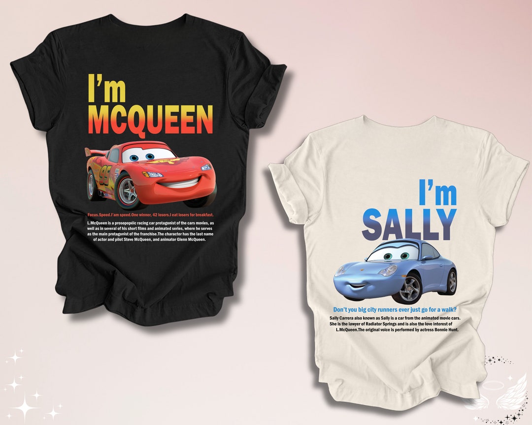 Cars Matching Shirt, Mcqueen and Sally Couple T-shirt, Cars Matching ...