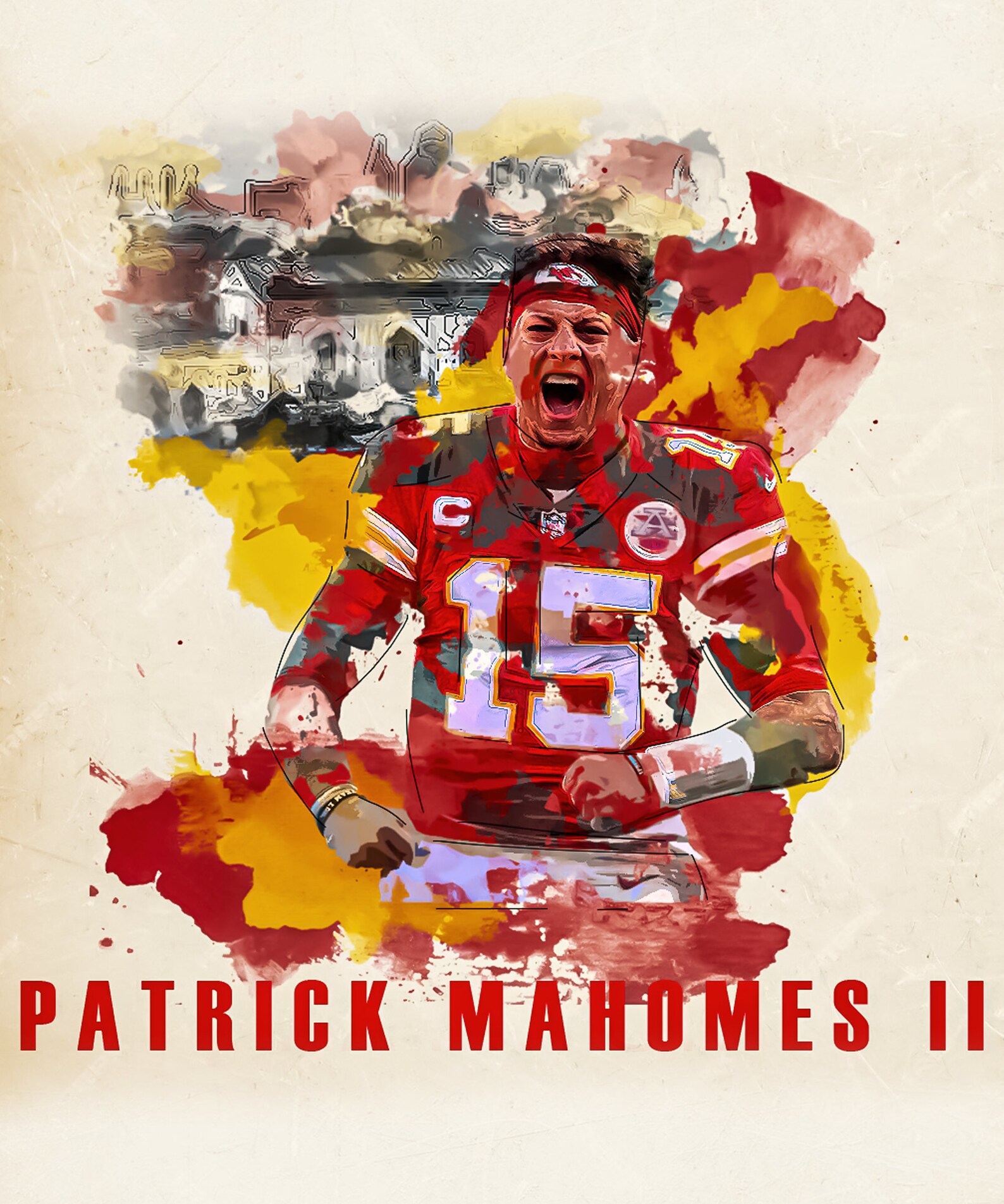 Patrick Mahomes, Poster, Wall Art Printable, Kansas City Chiefs ...