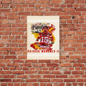 Patrick Mahomes, Poster, Wall Art Printable, Kansas City Chiefs ...