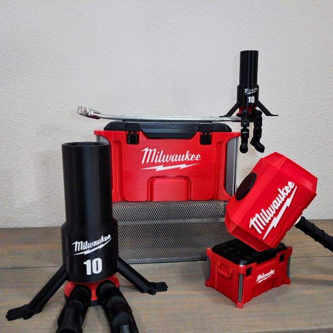 3d-printed Milwaukee Tools Inspired 10mm Socket Buddy W/ Magnets - Etsy UK
