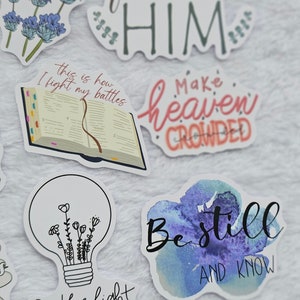 Boho Christian Sticker Christian Bible Verse Sticker Pack Journal ...
