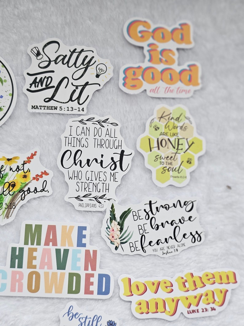 Boho Christian Sticker Christian Bible Verse Sticker Pack Journal ...