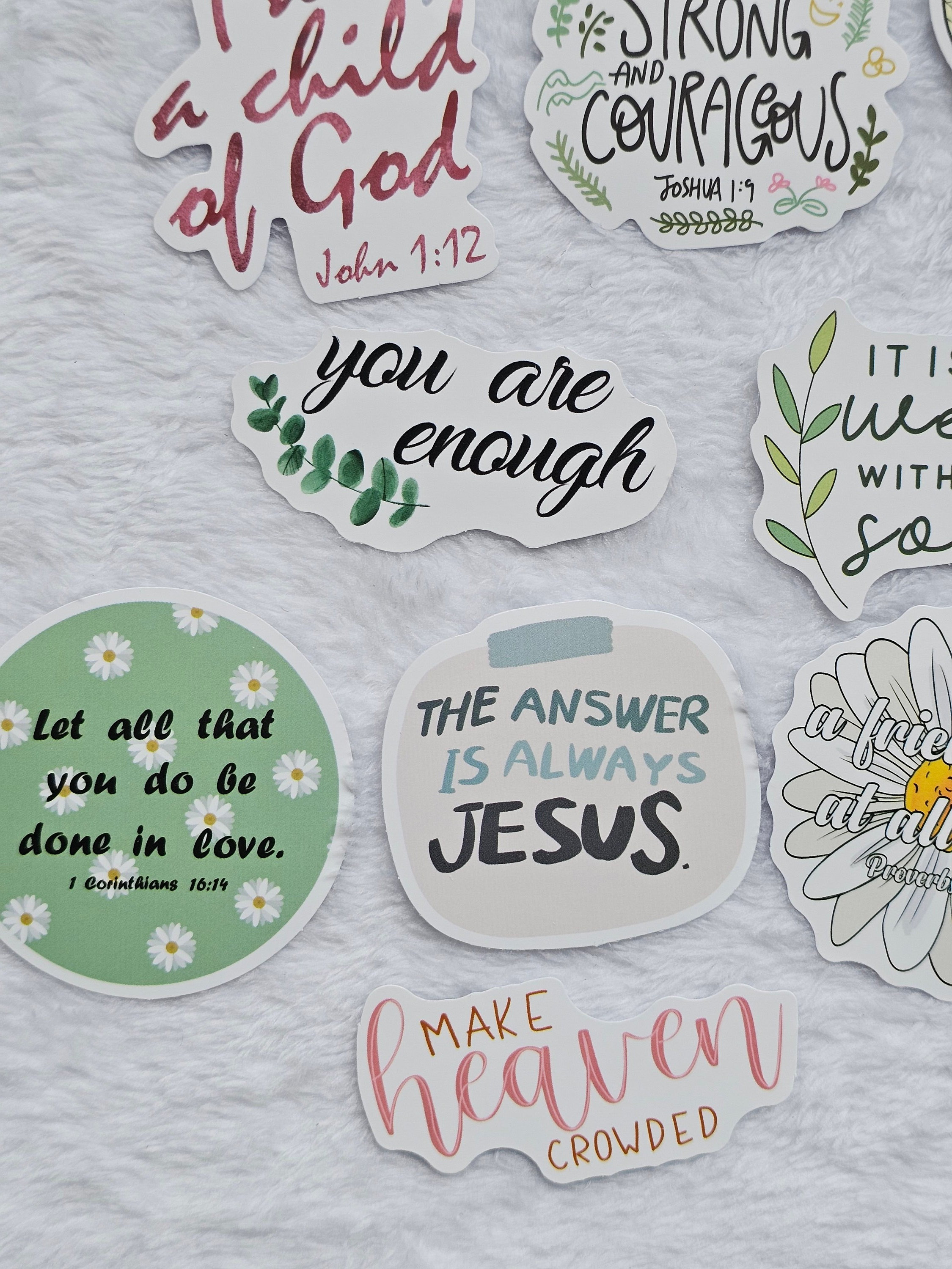 Boho Christian Sticker Christian Bible Verse Sticker Pack Journal ...