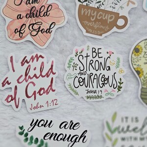 Boho Christian Sticker Christian Bible Verse Sticker Pack Journal ...
