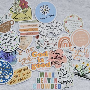Boho Christian Sticker Christian Bible Verse Sticker Pack Journal ...