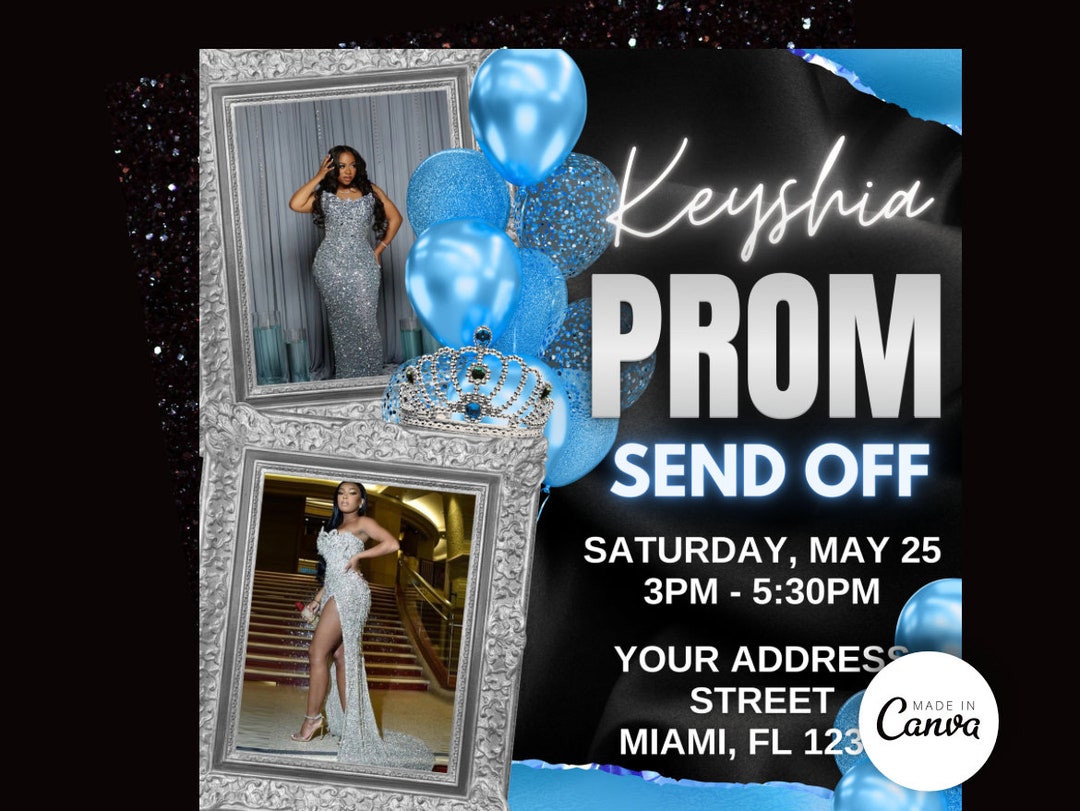 Prom Invitation, Prom Send off Flyer, Prom Invitation Flyer, Prom Flyer ...