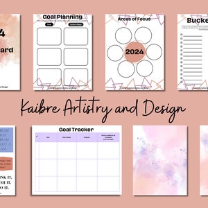 Printable Vision Board Kit (2024) - Etsy