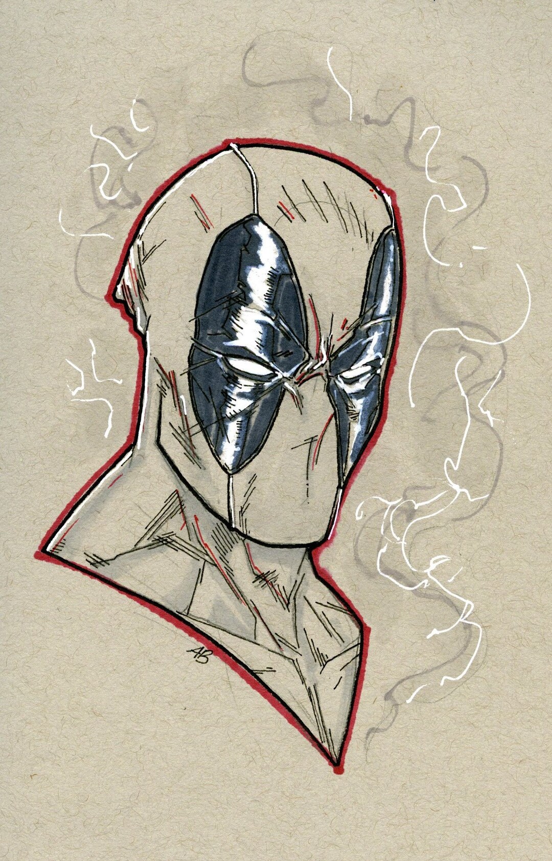 Deadpool Fine Art Print - Etsy