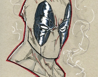 Mars Attacks Deadpool SIGNED 11x17 Comics Horror Art Print - Etsy