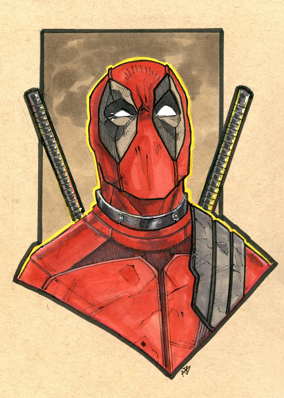 Deadpool Fine Art Print: Limited Edition Archival Rag - Etsy