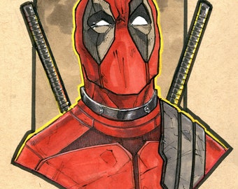 Mars Attacks Deadpool SIGNED 11x17 Comics Horror Art Print - Etsy