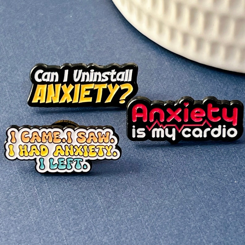 Can I Uninstall Anxiety Enamel Pin Funny Sayings Pins Custom Pin ...