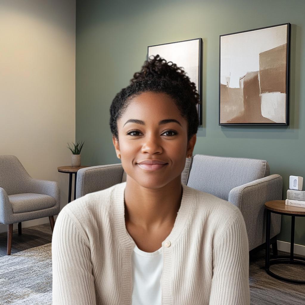 Modern Therapist Zoom Background – Realistic Office Setting for ...