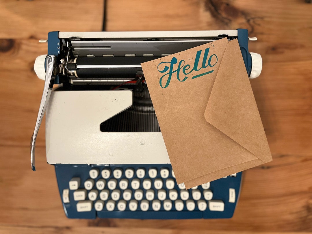 Hello 5x7 Stationary Set 10 Cards and Envelopes - Etsy