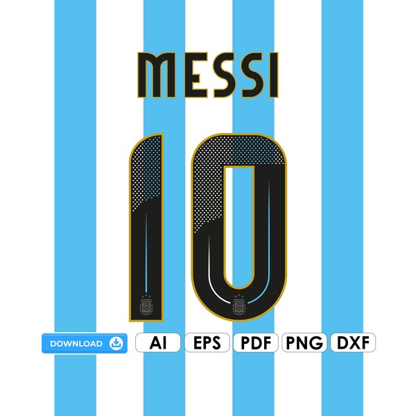 Argentina Messi 2024 Font - Etsy