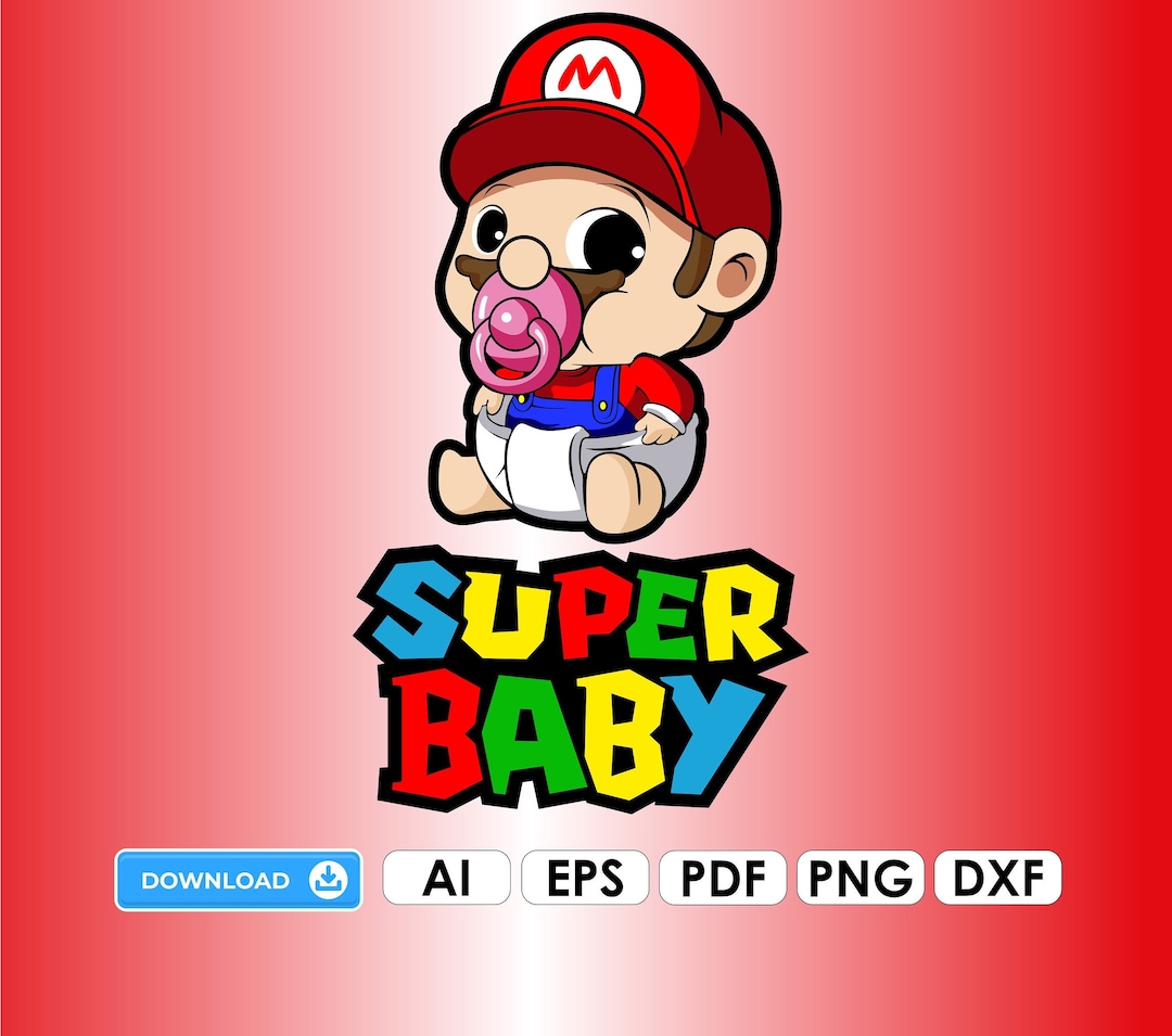 Mario PNG, Super Baby Logo, Baby Clipart Ai, Mario Game Pdf Gift Pc ...
