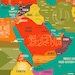 Middle Eastern/near Eastern Countries and Major Cities Map- Giclée ...