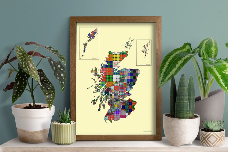 Tartan Fabric of Scotland, Limited Edition Giclée Print - in Various ...