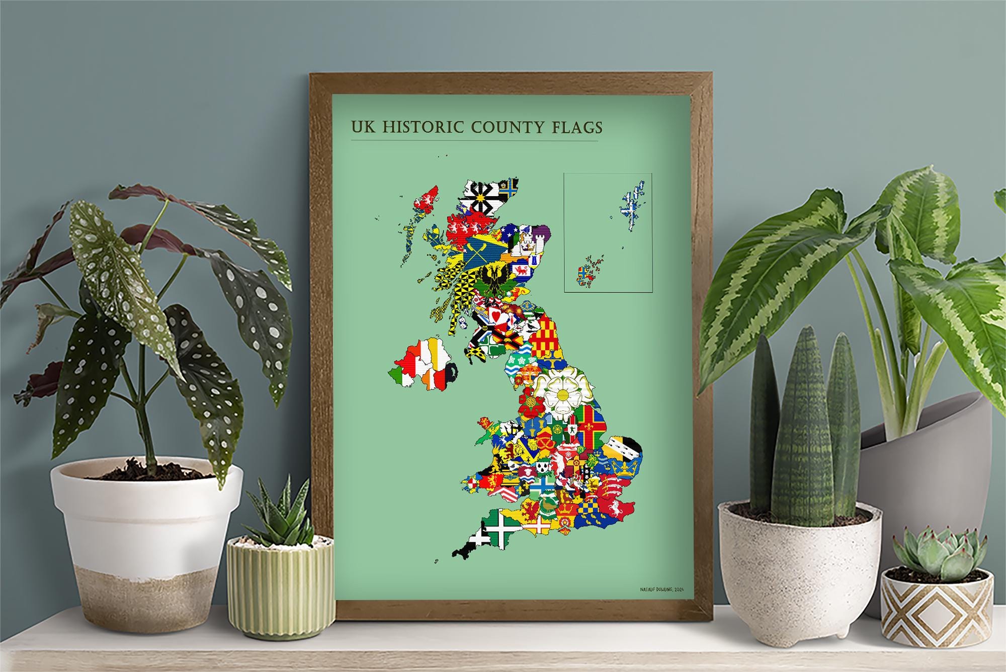 NEW EDITION UK County Flags. Limited Edition Giclée, Standard A Sizes ...