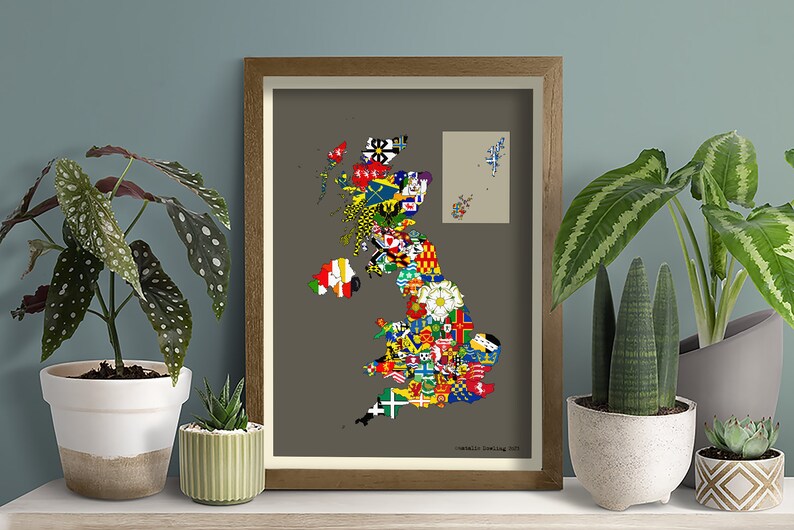 NEW EDITION UK County Flags Limited Edition Giclée Print in Standard ...