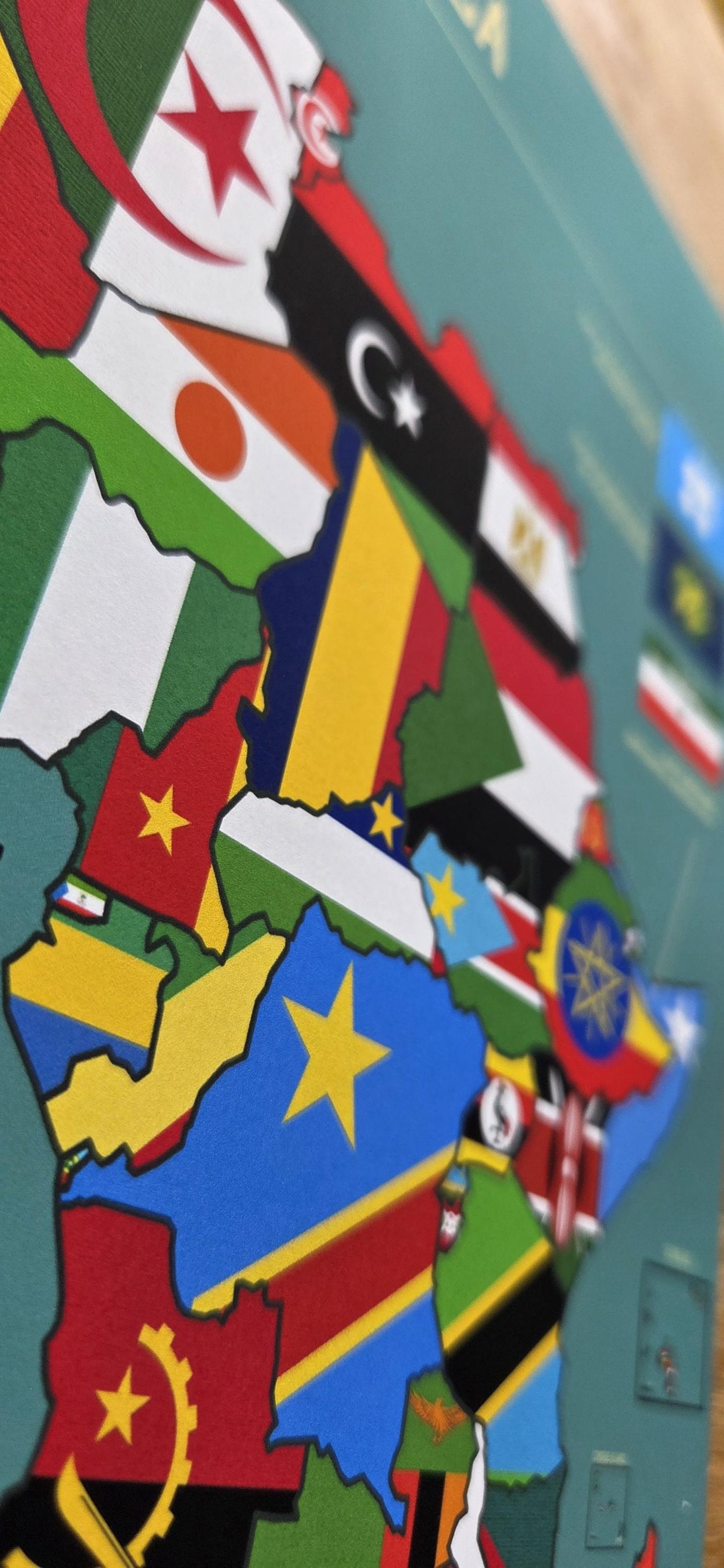 The Flags of Africa - Limited Edition Giclée Print in Various A Sizes ...