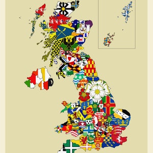 NEW EDITION UK County Flags Limited Edition Giclée Print in Standard ...