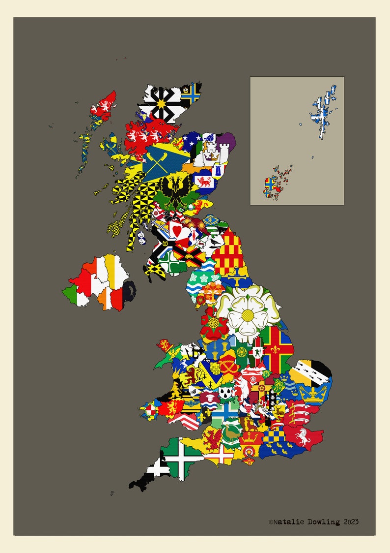 NEW EDITION UK County Flags Limited Edition Giclée Print in Standard ...