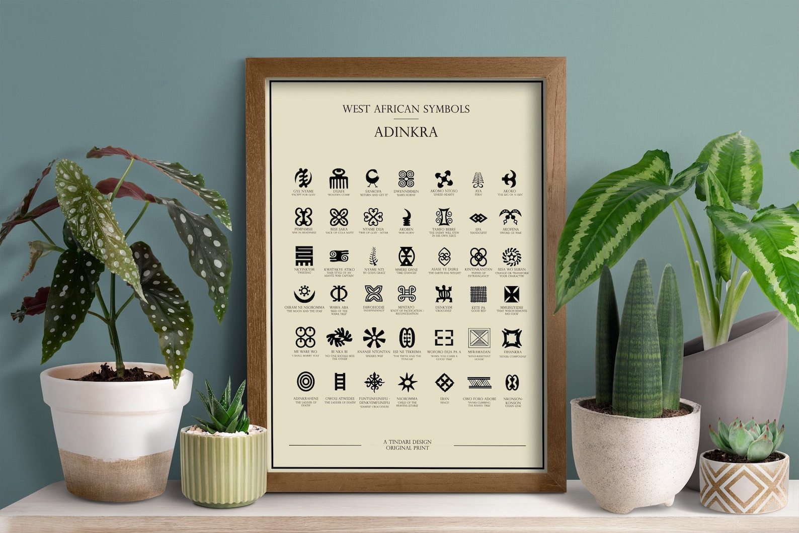 West African Adinkra Symbols - Printable Artwork. Standard File Sizes ...