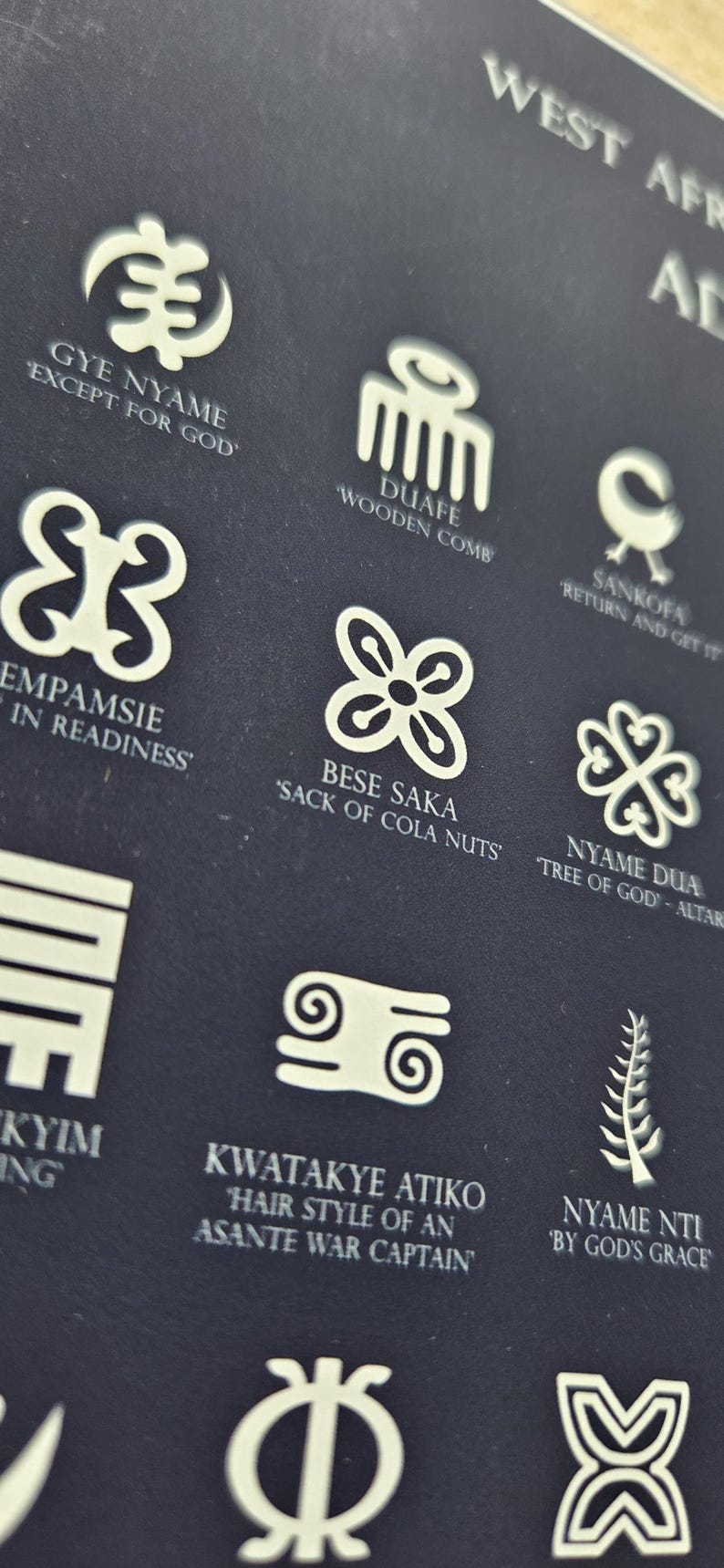 West African Adinkra Symbols - Giclée Print in Various Sizes and ...