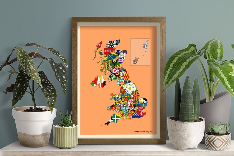 NEW EDITION UK County Flags Limited Edition Giclée Print in Standard ...