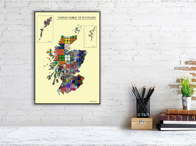 Tartan Fabric of Scotland, Limited Edition Giclée Print - in Various ...