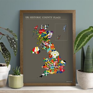 NEW EDITION UK County Flags. Limited Edition Giclée, Standard A Sizes ...